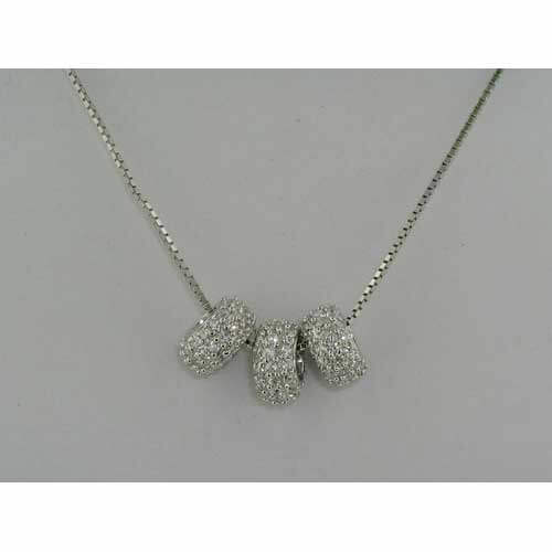 Sterling Silver Modern Designer Pendant Necklace